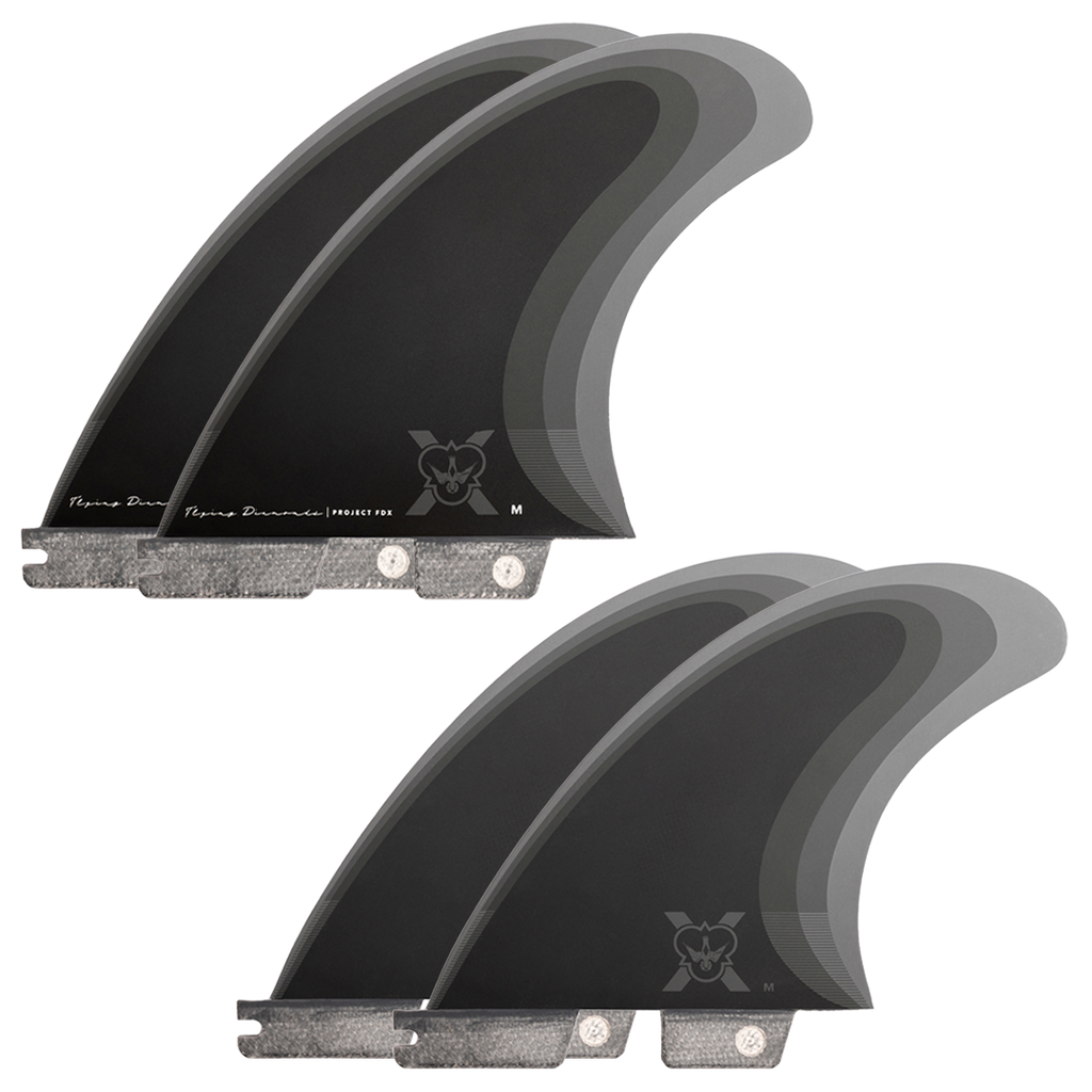 FDX1 Tri Quad Fin Set (5 fins) – Flying Diamonds of California